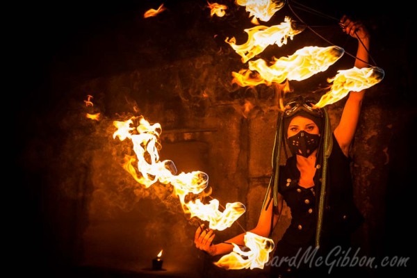 Fire-Spinning - Richard McGibbon Photography
