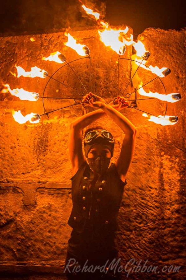 Fire-Spinning - Richard McGibbon Photography