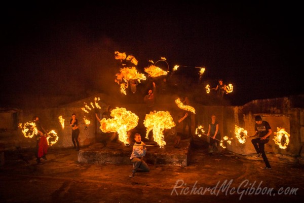 Fire-Spinning - Richard McGibbon Photography