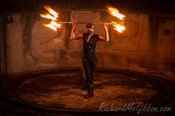 Fire-Spinning - Richard McGibbon Photography